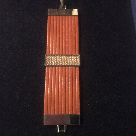 Swarovski | Jewelry | Authentic Swarovski Leather Crystal Bracelet ...